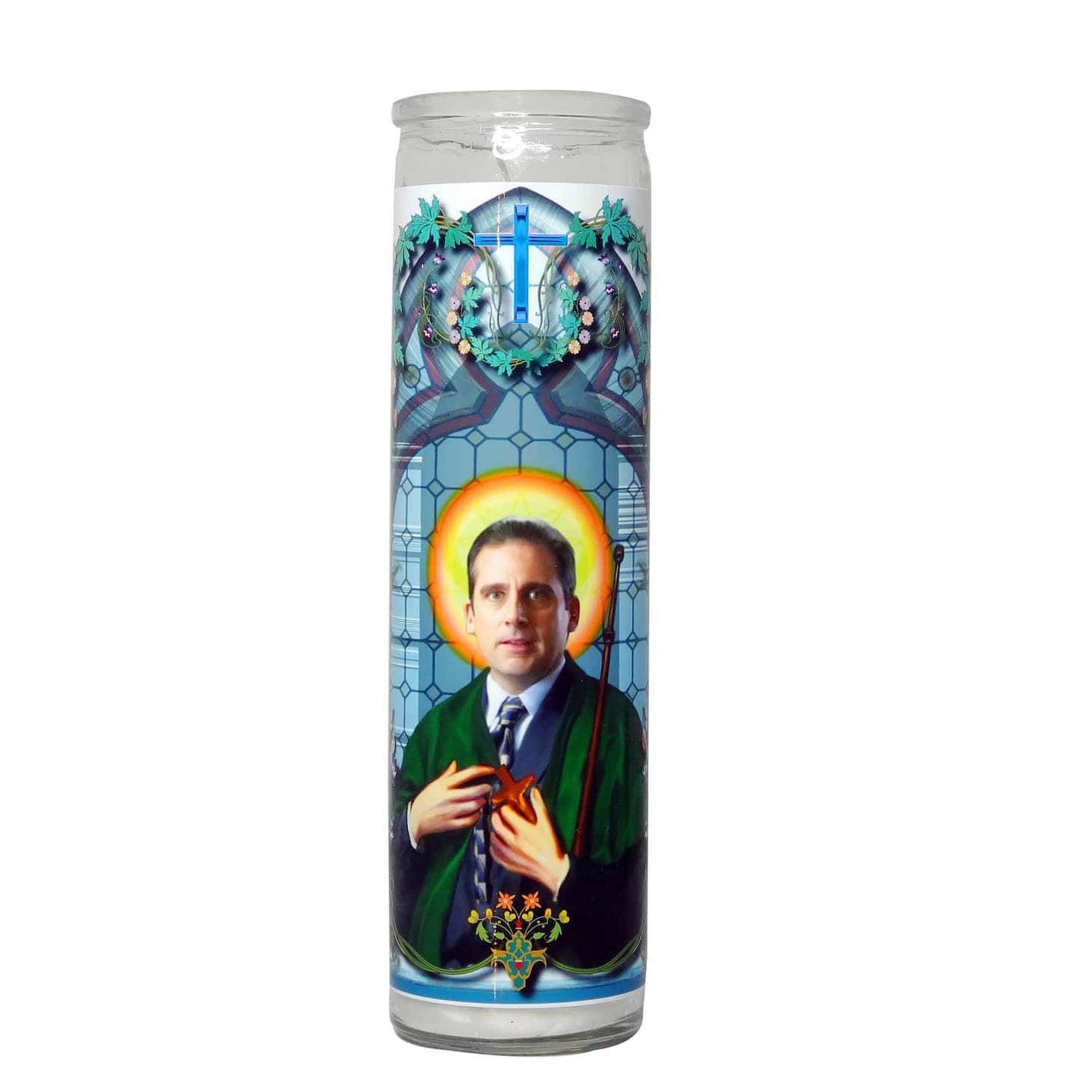 Calm Down Caren Decor > Candles Michael Scott Celebrity Prayer Candle ...