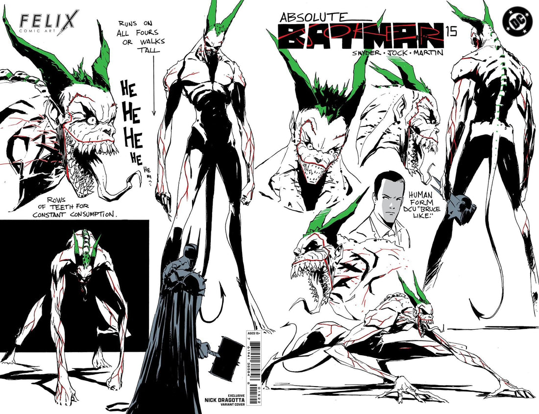 DC Comics ABSOLUTE BATMAN #15 FELIX COMIC ART EXCLUSIVE