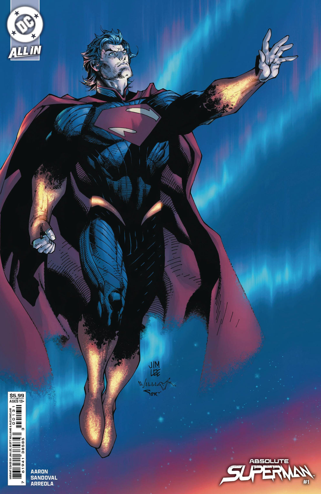 DC Comics ABSOLUTE SUPERMAN #1 CVR C JIM LEE CARD STOCK VAR [SIGNED BY ...