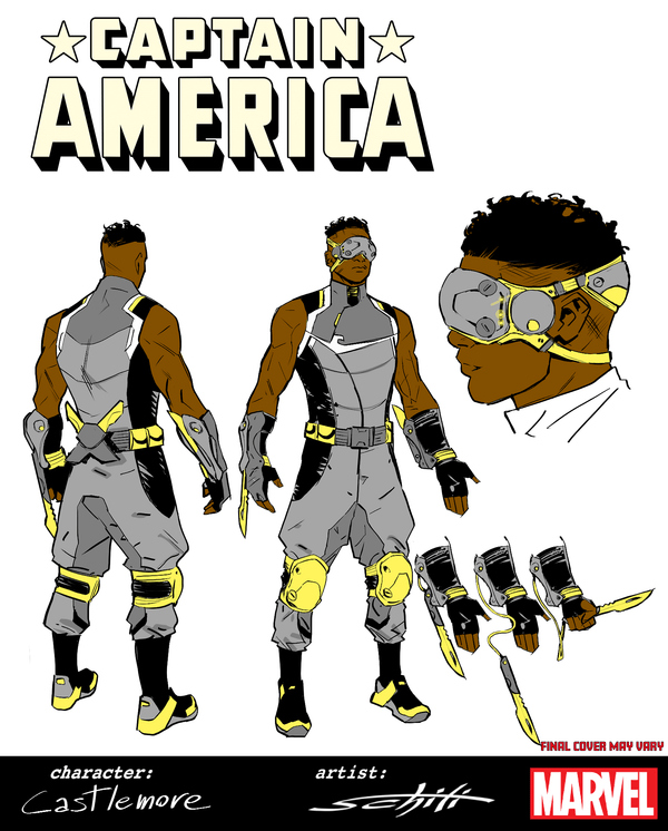 CAPTAIN AMERICA #7 1:10 INCV VALERIO SCHITI DESIGN VARIANT