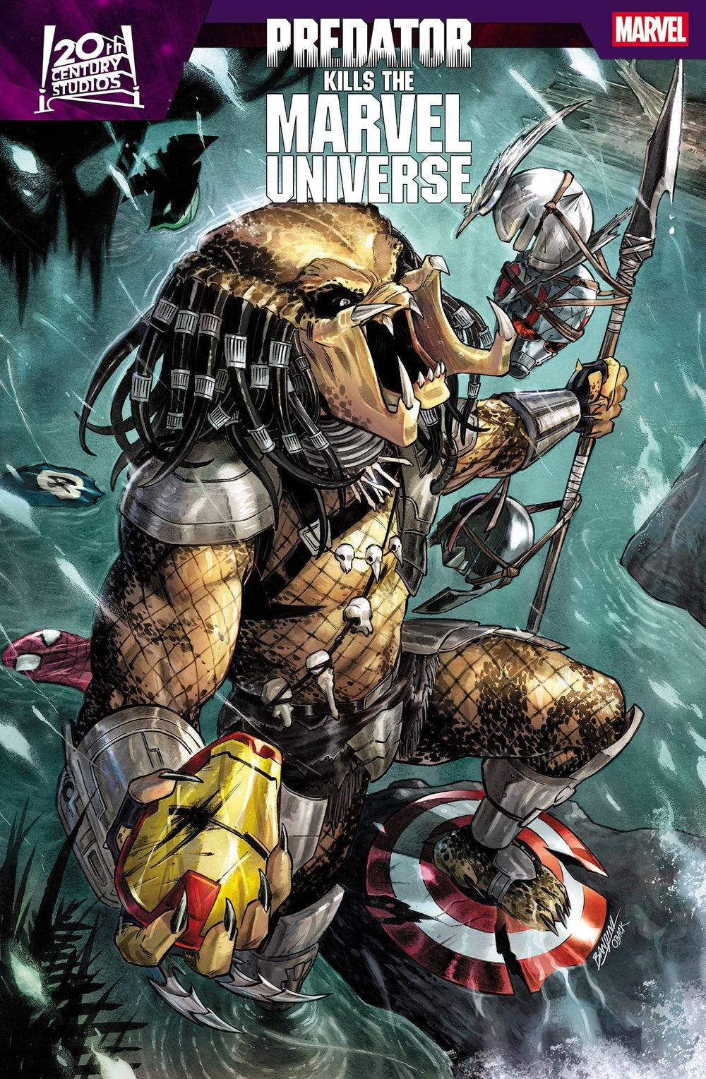 PREDATOR KILLS THE MARVEL UNIVERSE #1 MICHELE BANDINI FOIL VARIANT