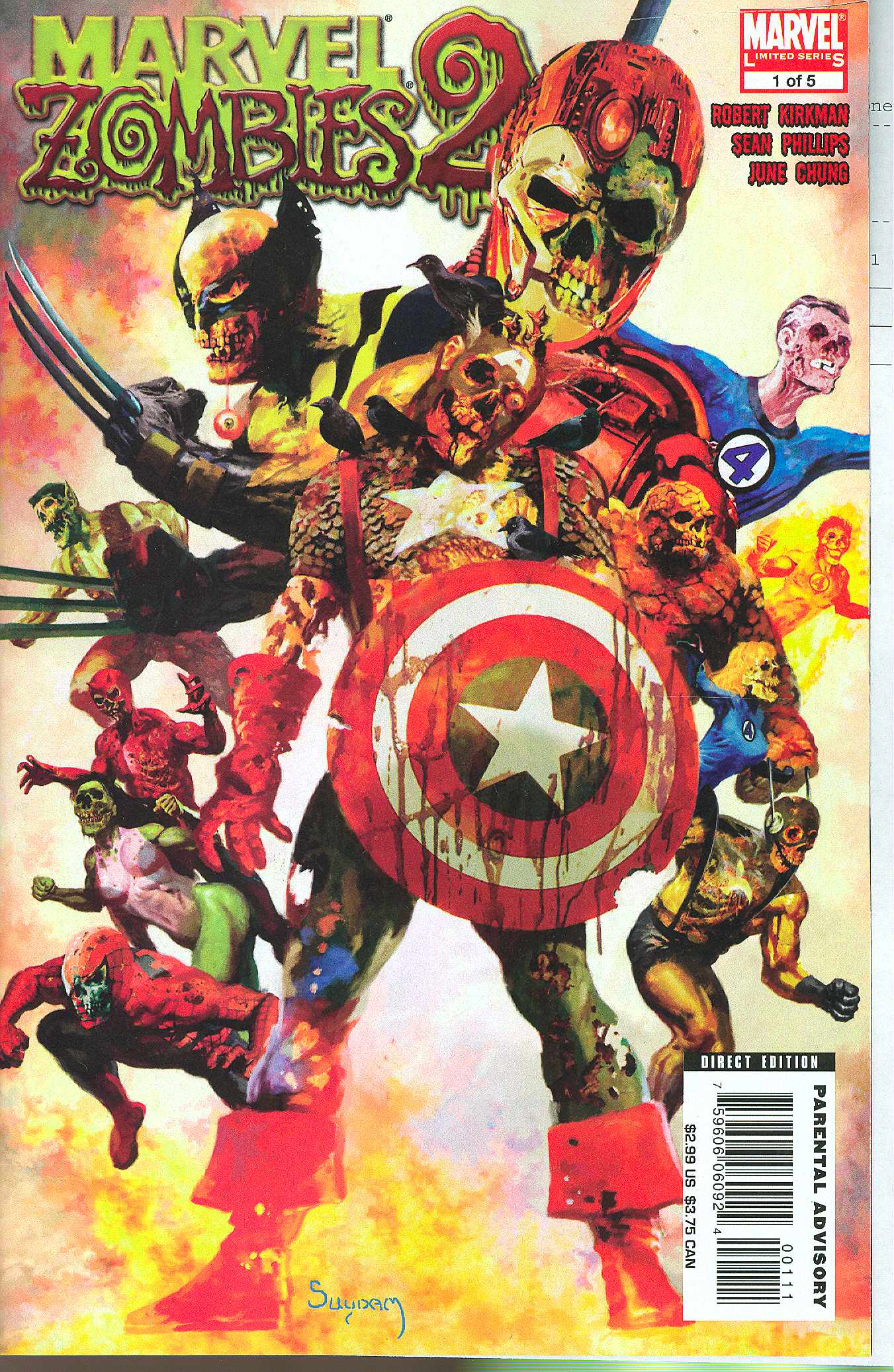 Marvel Zombies Spiderman Comic