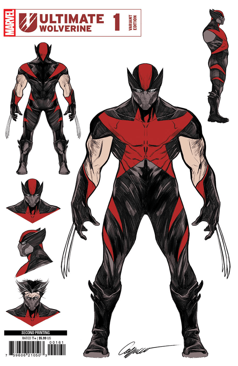 Ultimate Wolverine #1 Alessandro Cappuccio 1:25 INCV 2nd Printing ...