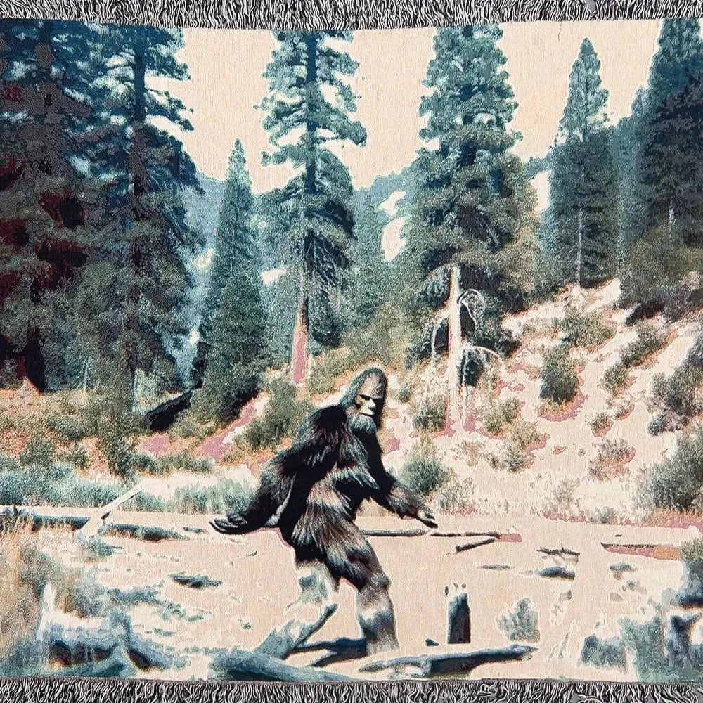 strike-gently-co-home-other-home-bigfoot-sighting-woven-throw-blanket ...