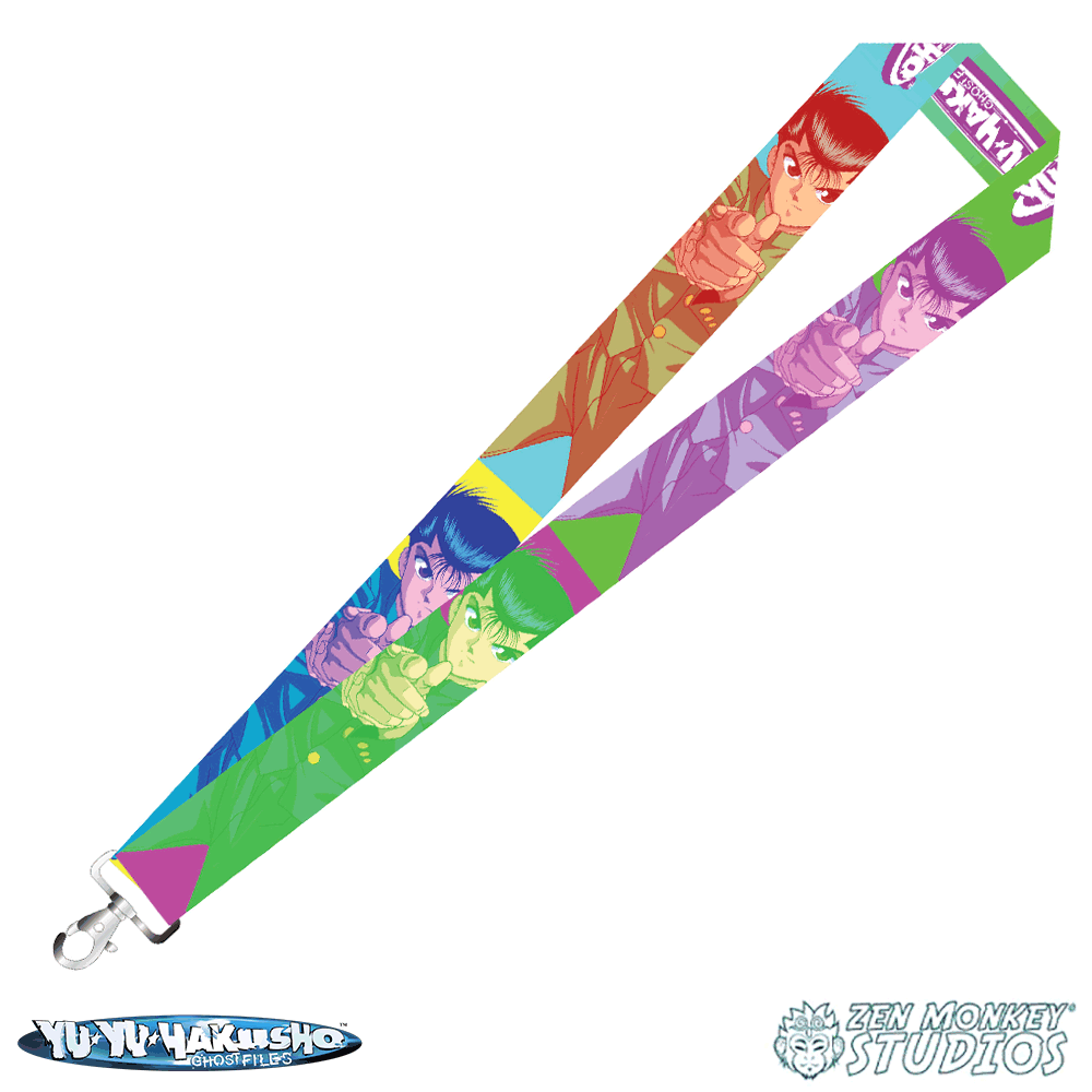 zen-monkey-studios-apparel-lanyards-90s-colored-yusuke-urameshi-yu-yu ...