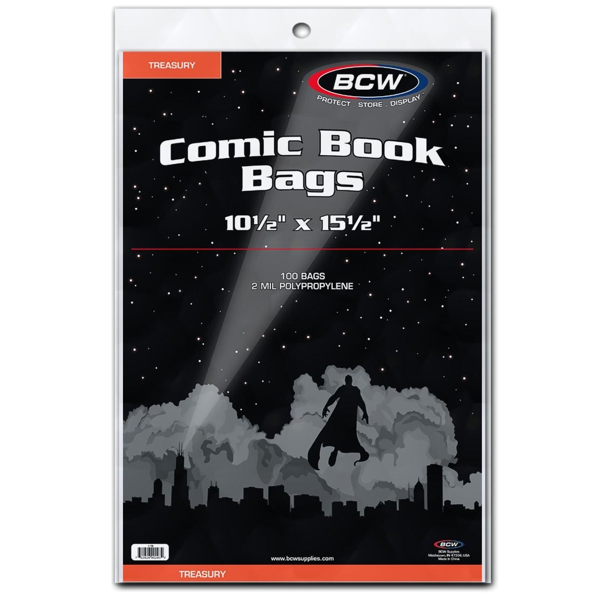 bcw-comic-supplies-bcw-comic-book-bags-100ct-treasury-size-722626902932 ...