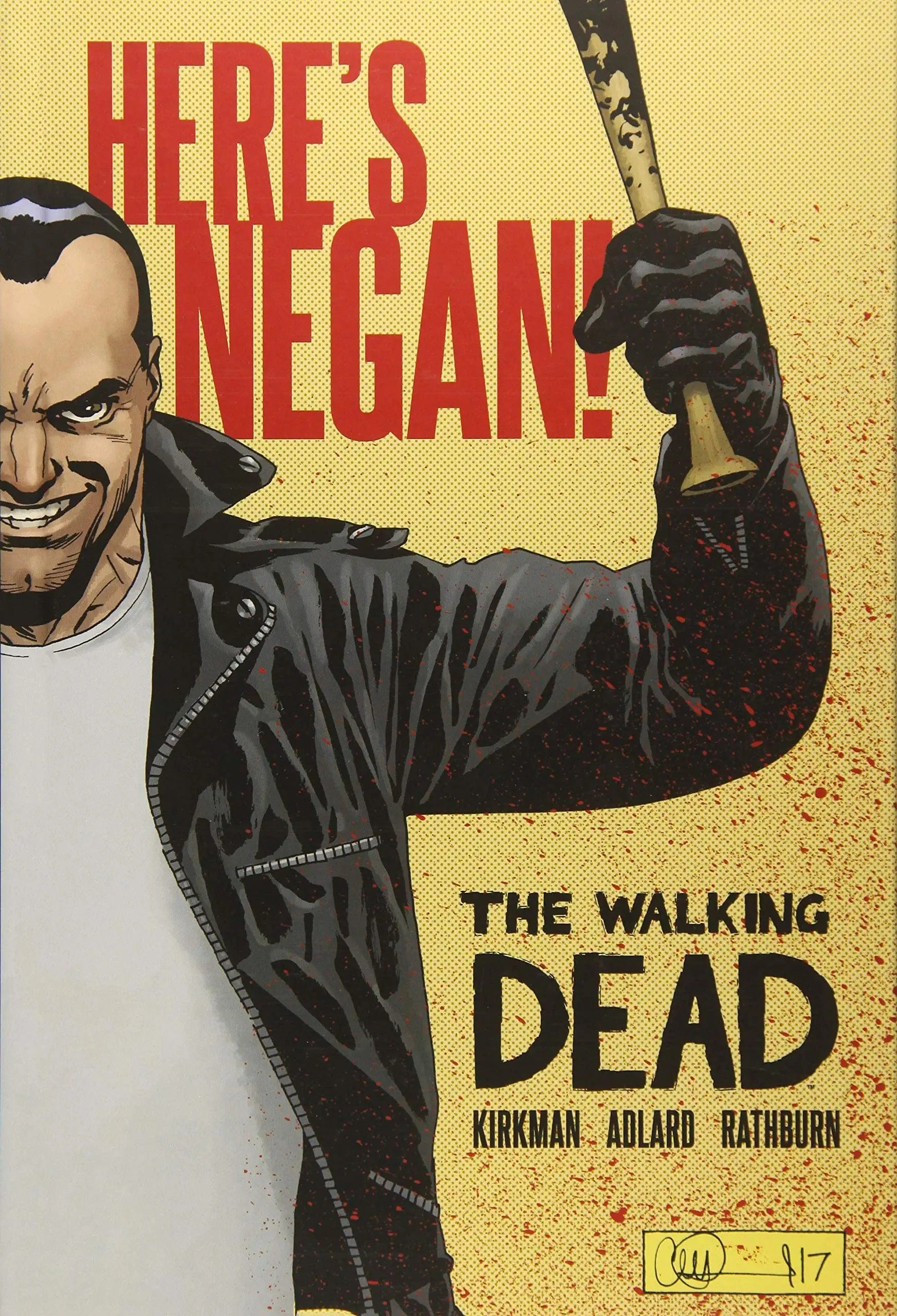 image-comics-graphic-novel-walking-dead-here-s-negan-hc-9781534303270 ...